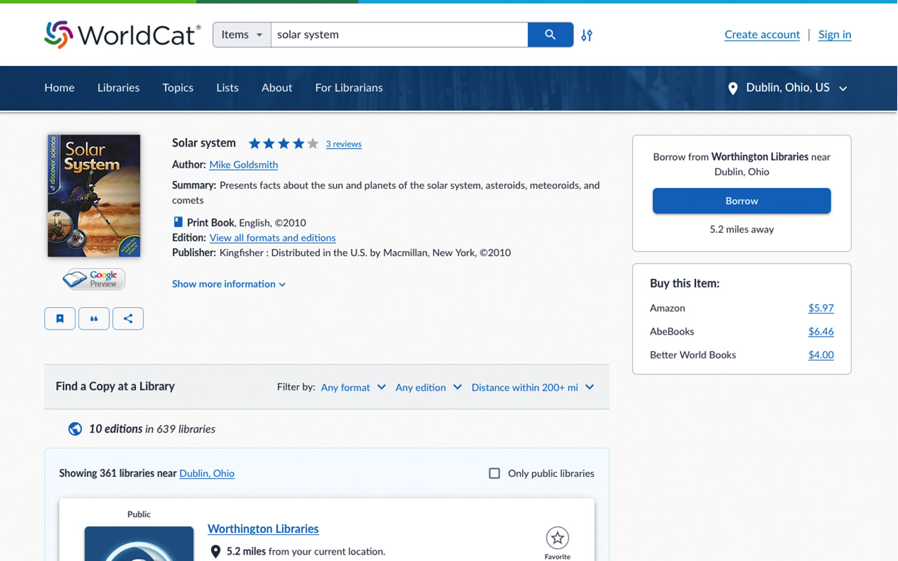 We’ve reimagined how people find libraries online with a new WorldCat.org user experience, more ...