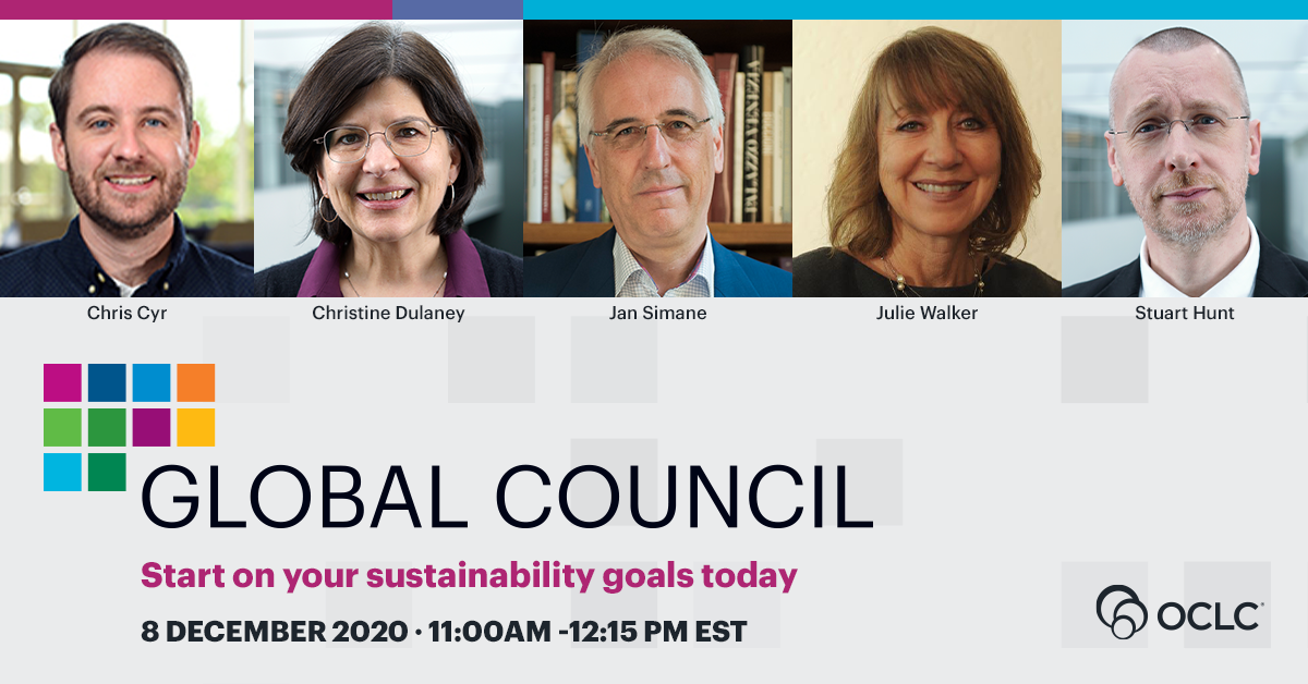 OCLC Global Council webinar | Start on your sustainability goals today