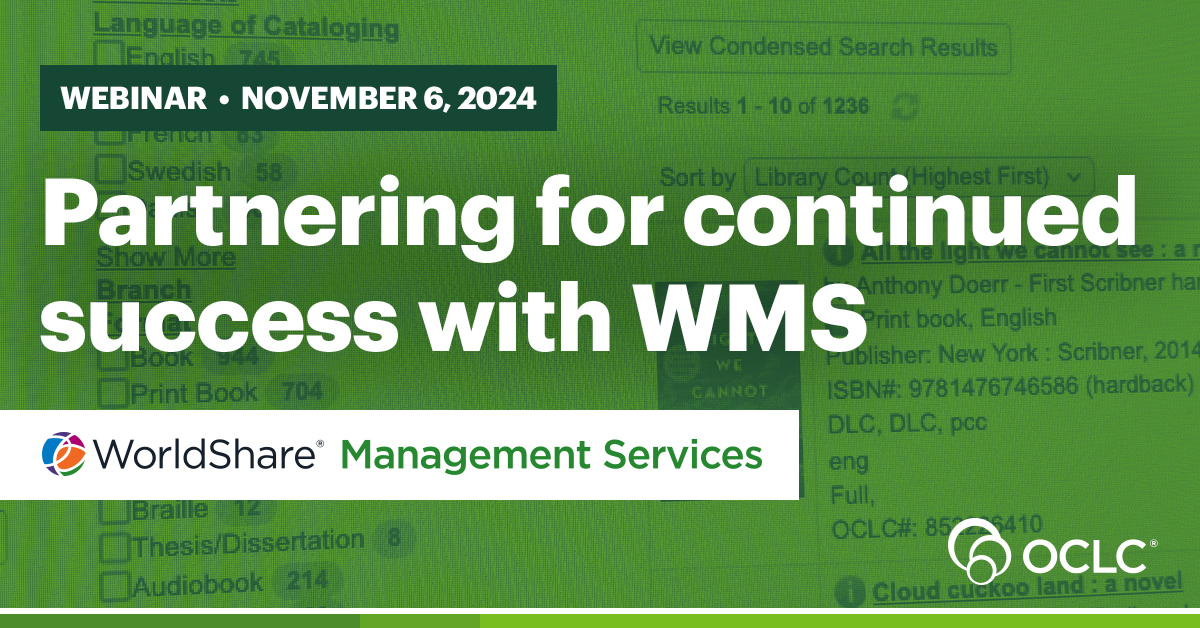 Partnering for continued success with WMS: Dedicated support and ...
