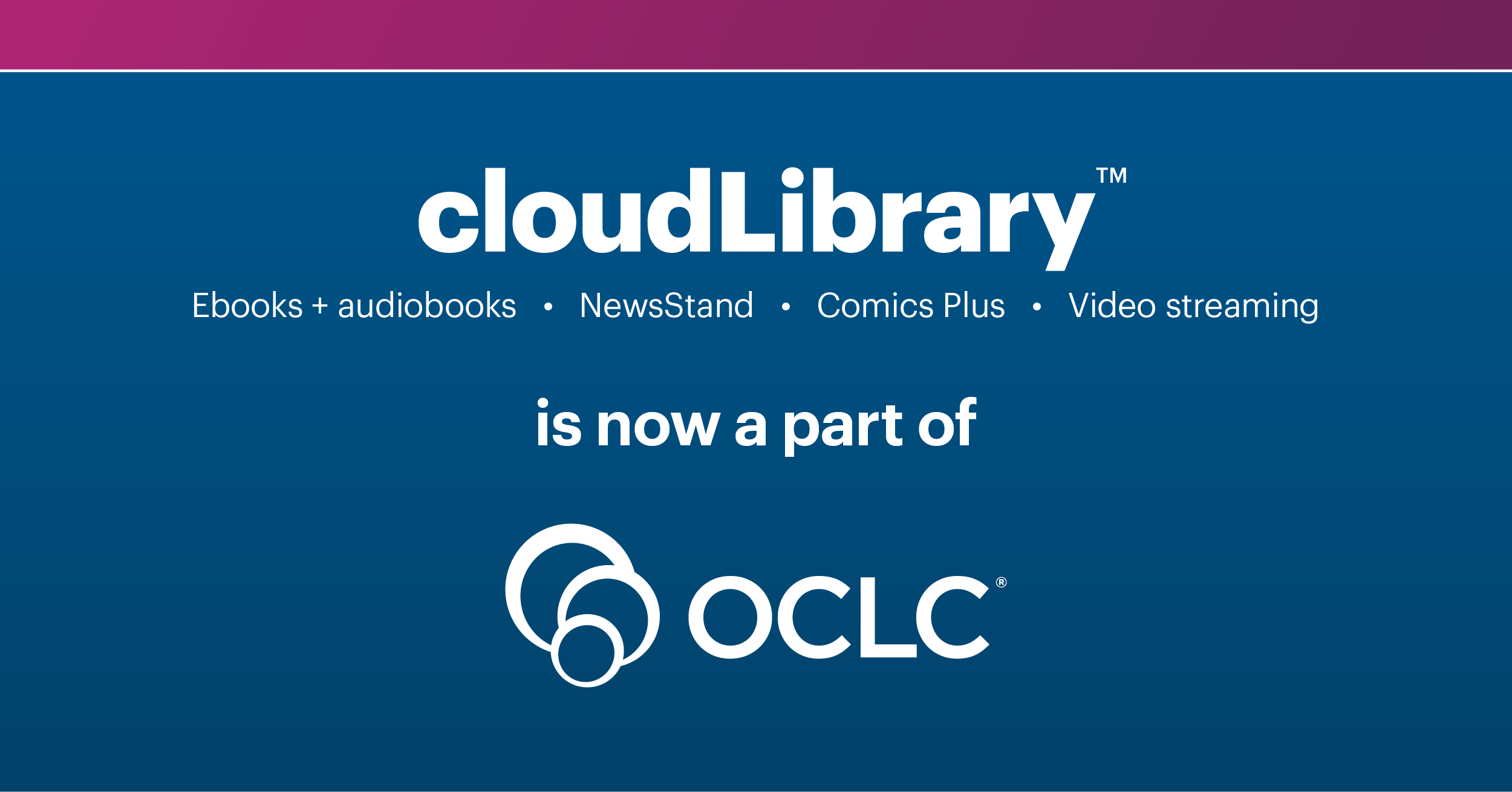 cloudLibrary is now part of OCLC | OCLC