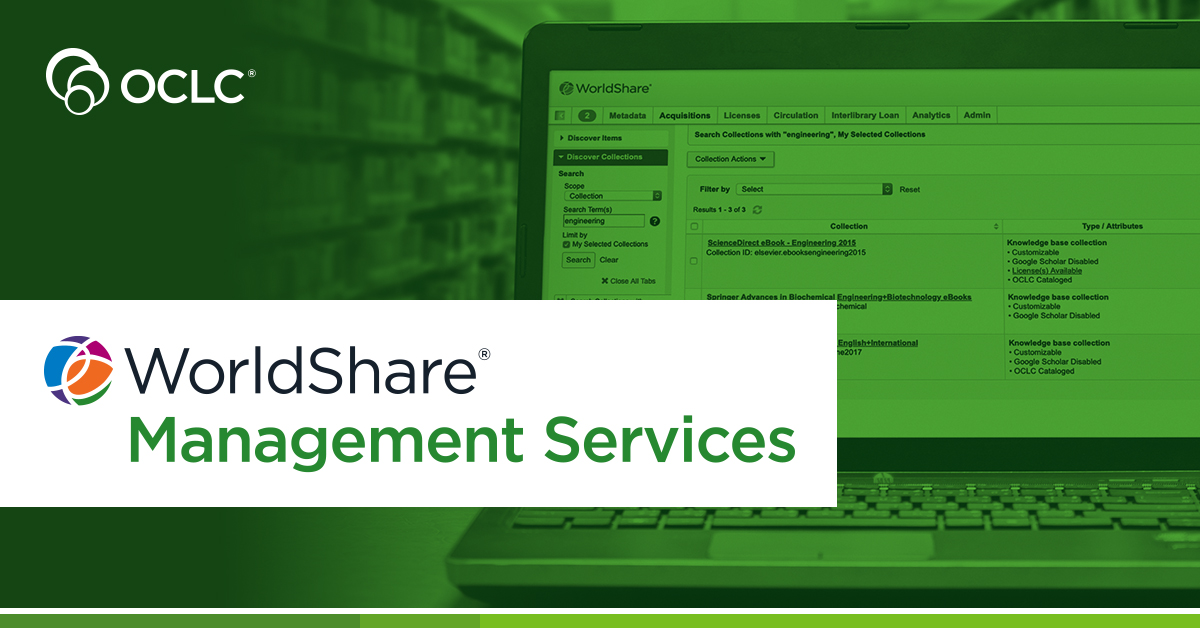31 new libraries sign on to OCLC's WorldShare Management Services platform | OCLC